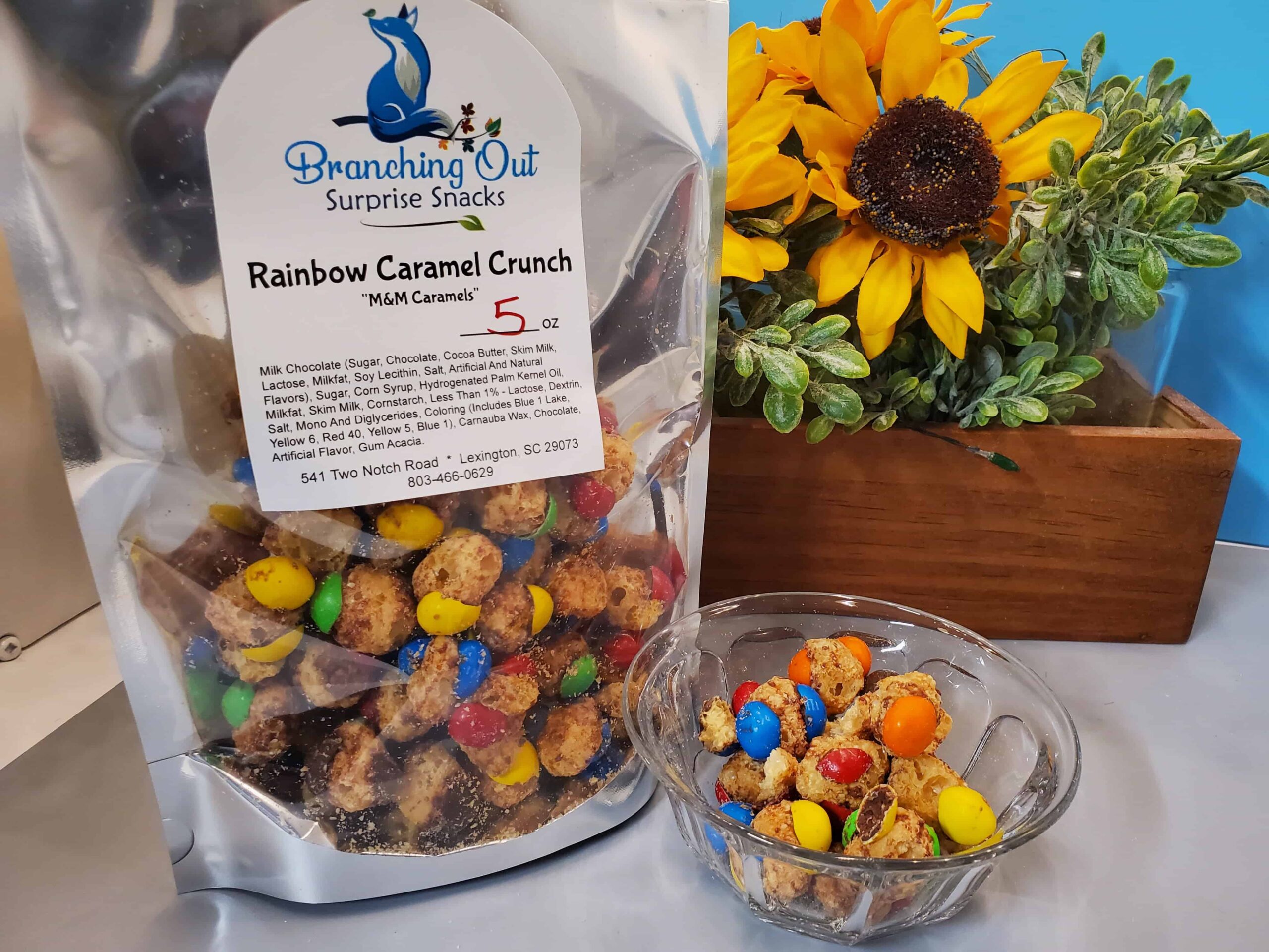 Rainbow Caramel Crunch - Branching Out Surprise Snacks